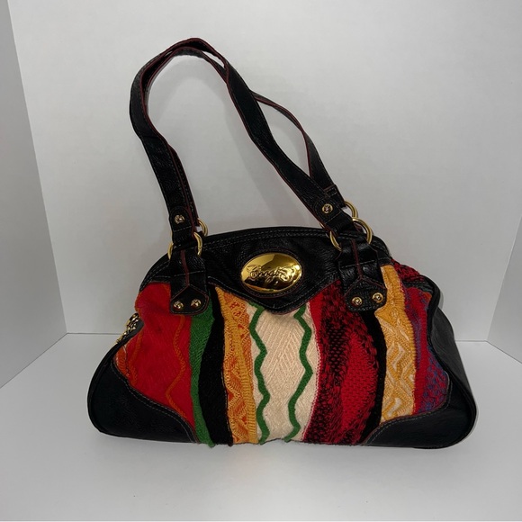 COOGI | Bags | Colorful Vintage Coogi Sweater Knit Striped Womens Bag ...